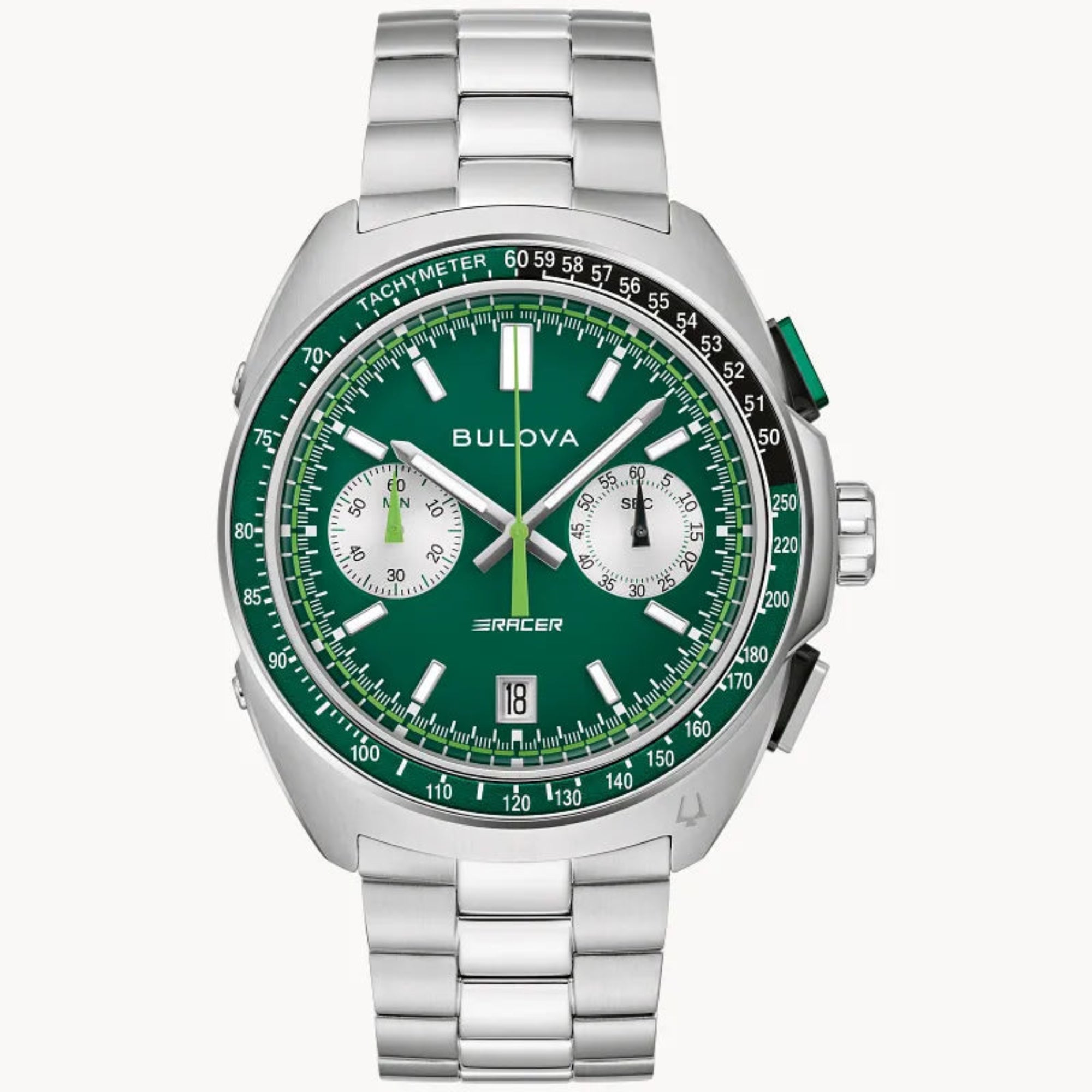 Bulova Racer collection chronograph Verde green aesthetic 98B468